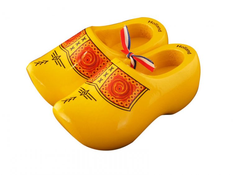 Yellow Wooden Shoes - Dutch Clogs